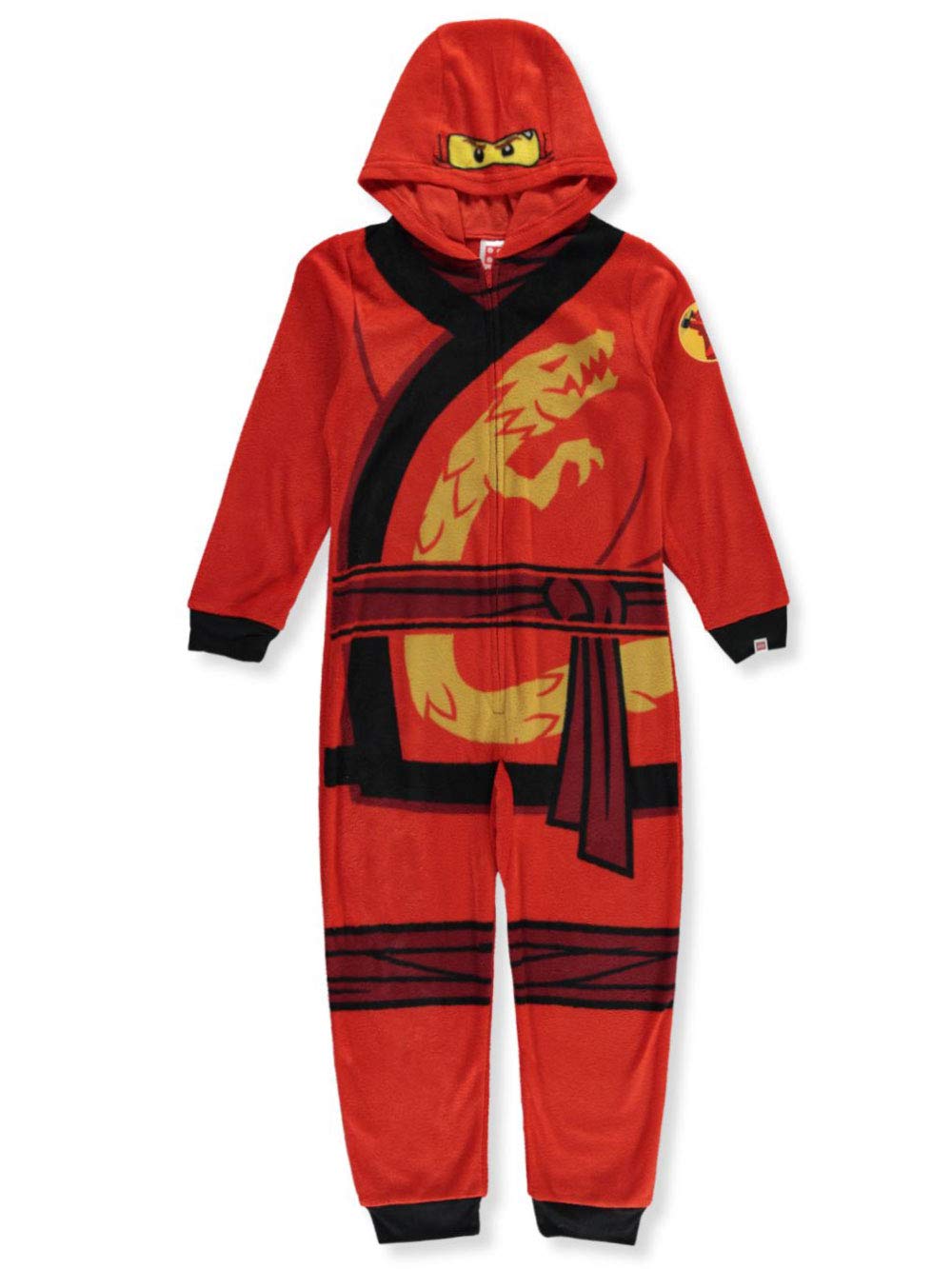 Buy LEGO Ninjago Little Boys' Red Hooded One-Piece Pajamas 4-5 at Amazon.in