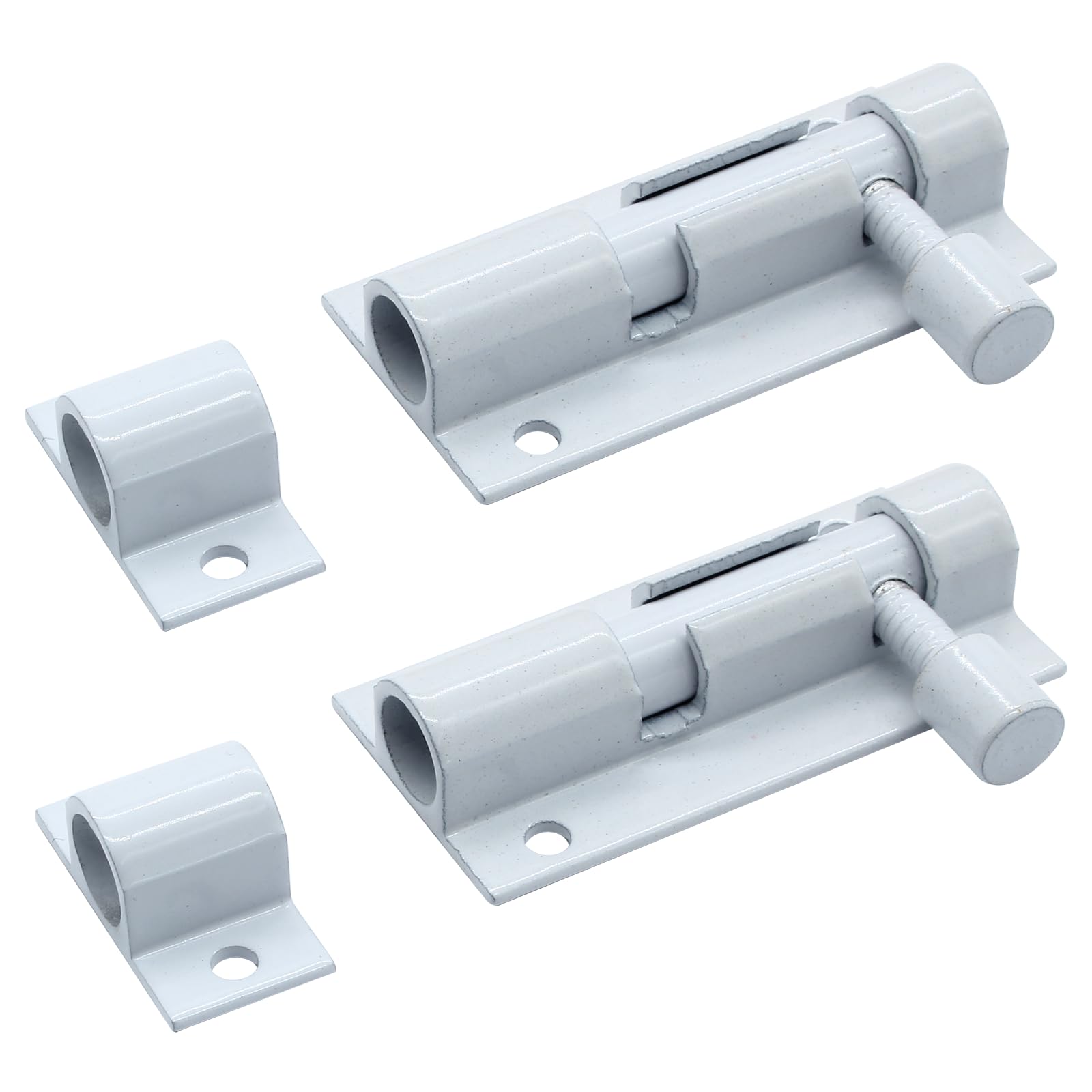 Amazon.com: Bivethoi 2 PCS 2 Inch Barrel Bolt Latch White Door Latch ...