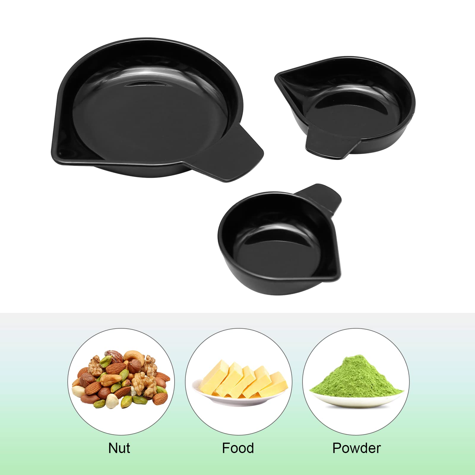 Snapklik.com : 5 Sizes Weighing Powder Pans Scale Pan Narrow Spout ...
