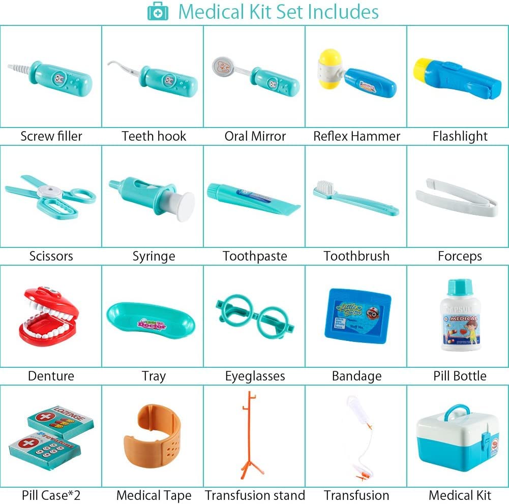 Doctors Tools Names For Kids Lehoo Castle Doctor Kit For Kids, Vet