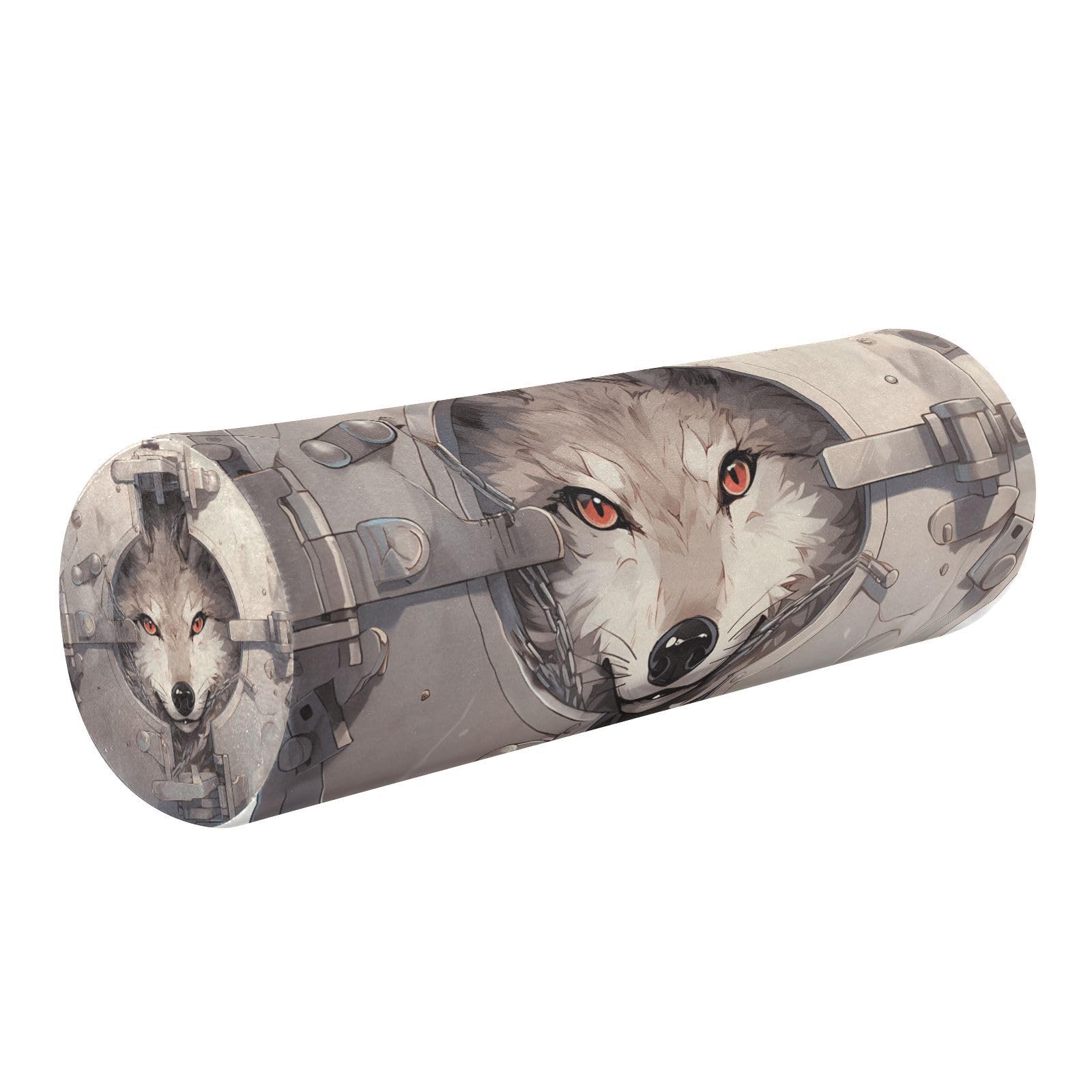 Wolf Rolling On Back