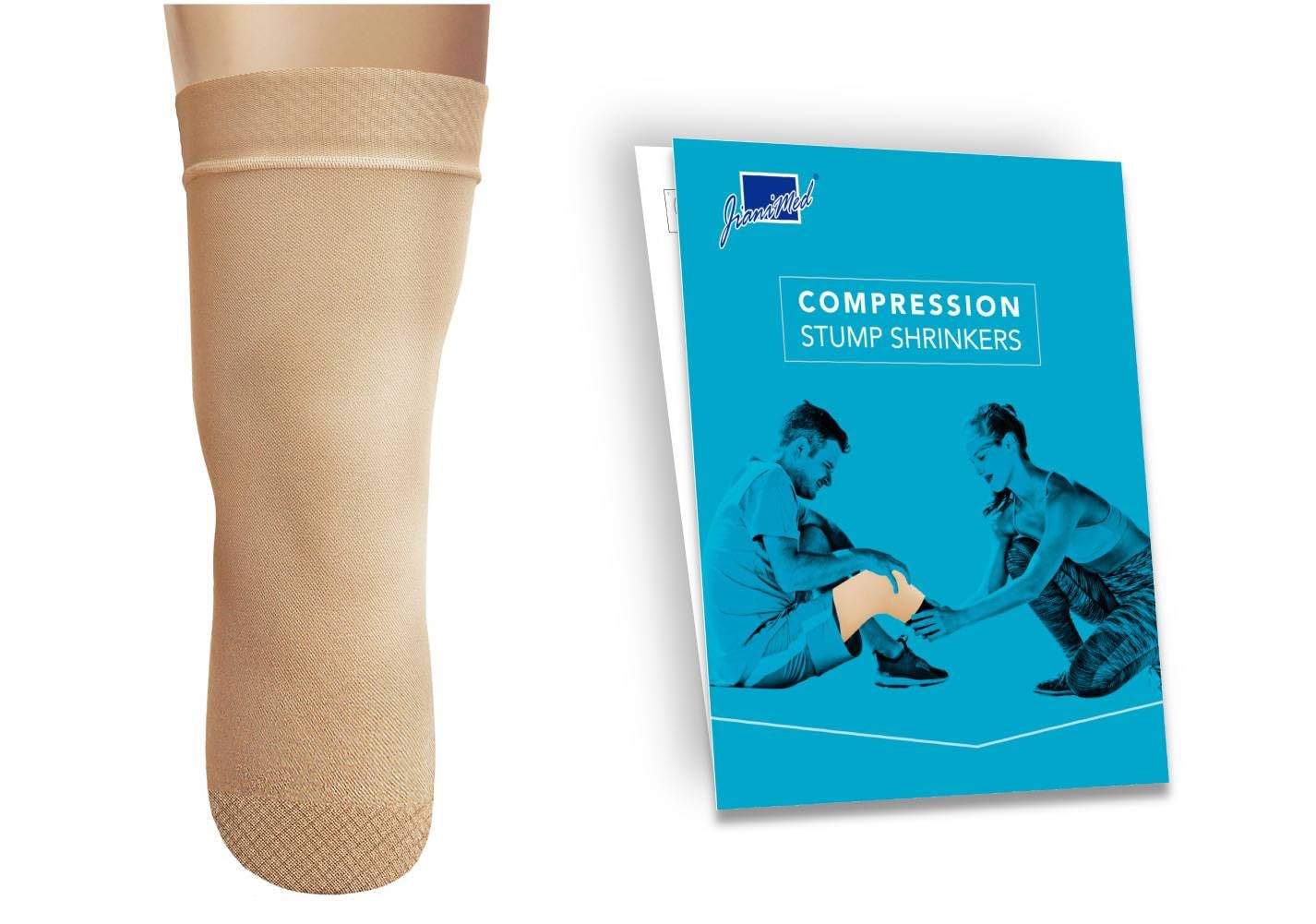 Prosthetic Stump Shrinkers Below Knee 55cm Compression Amputee Socks 20 ...