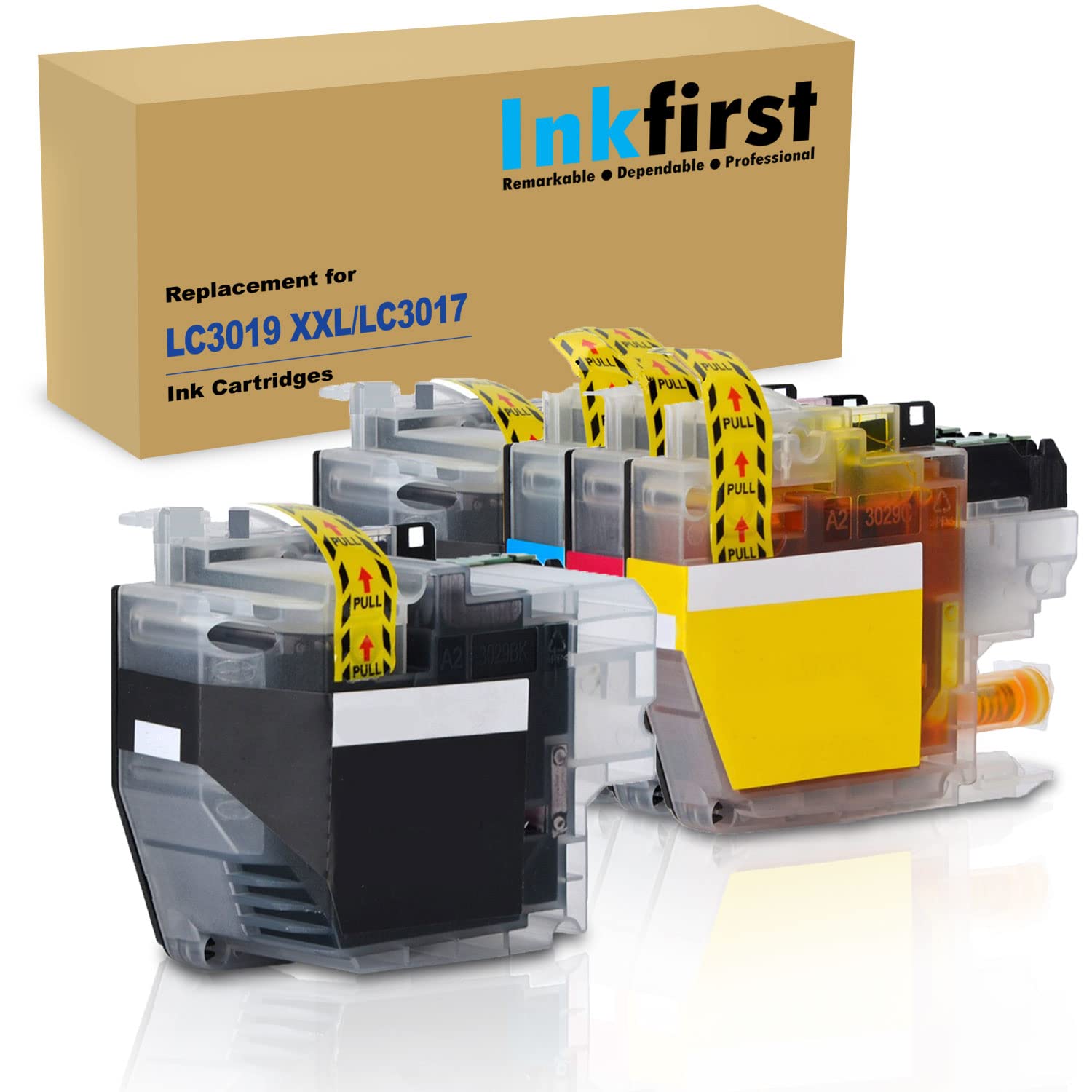 5 Inkfirst Ink Cartridges LC3019 XXL LC3017 Compatible Remanufactured ...