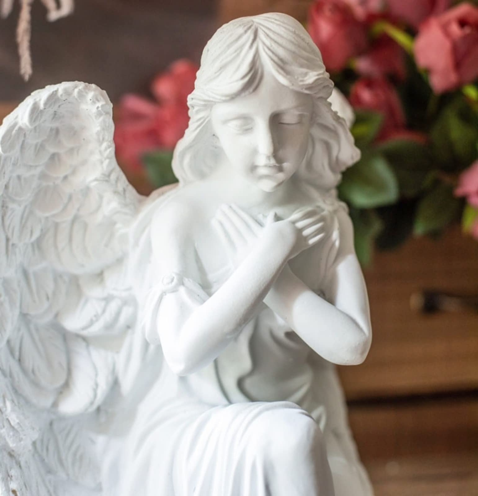 Statua Di Angelo Bambino Triste