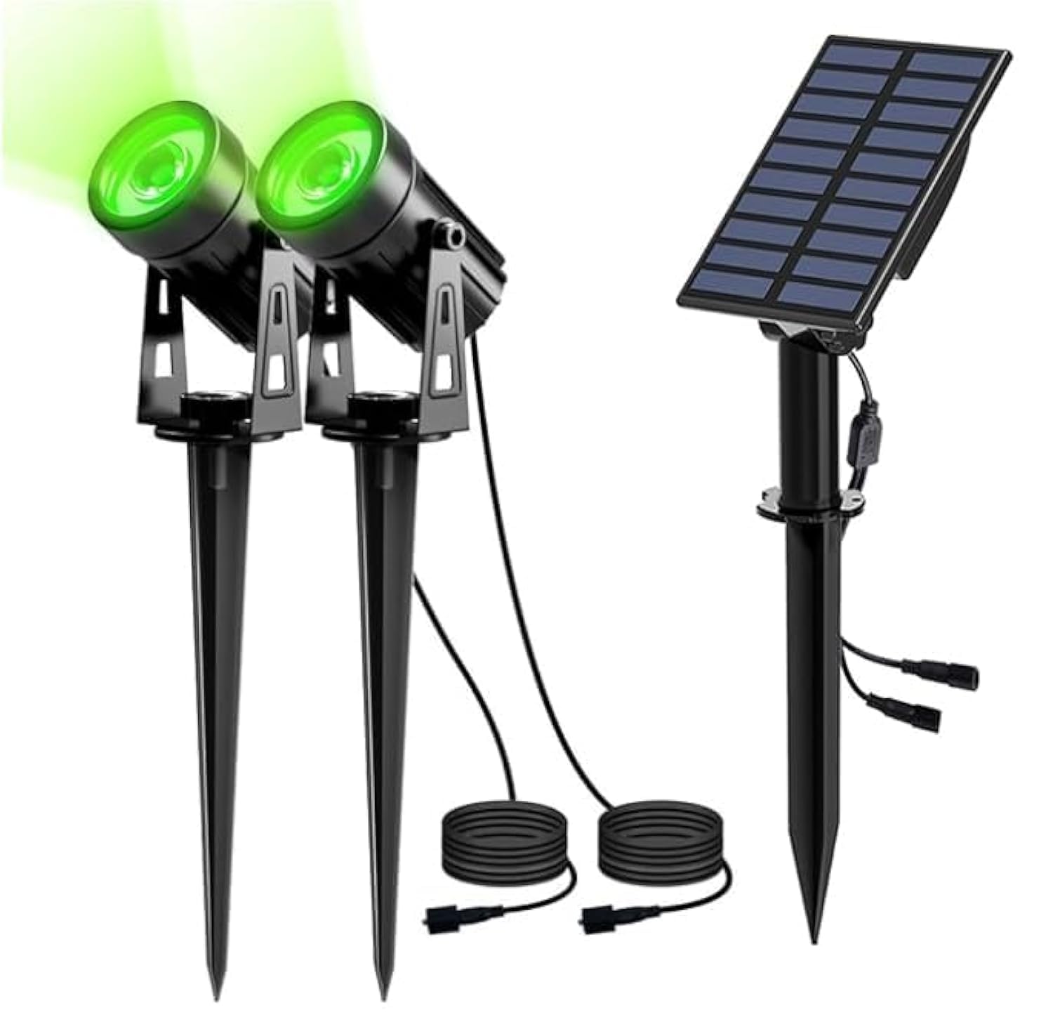NATPOW Solar Garden Spot Lights, Solar Uplighters Outdoor Garden, 2-in ...