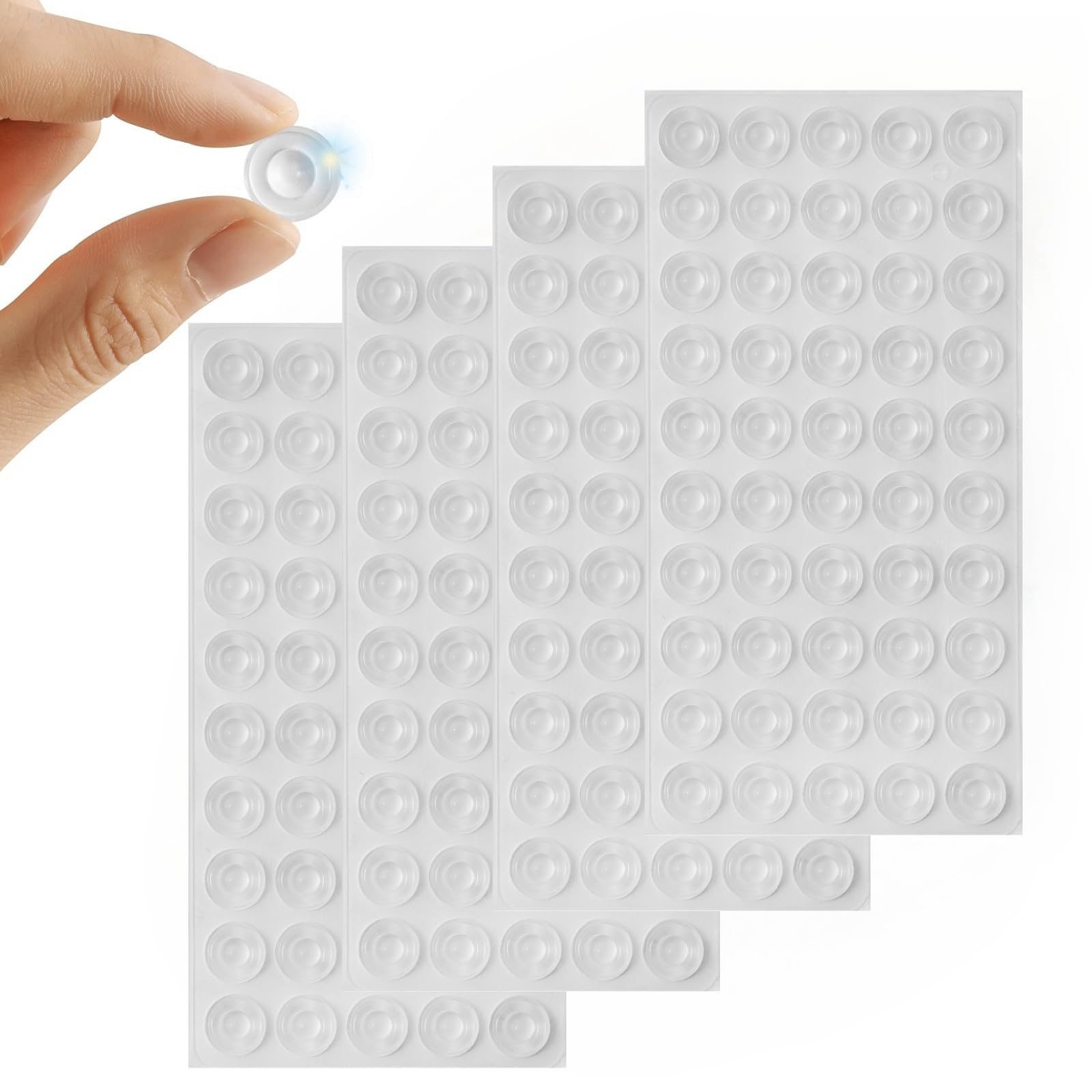 Furnigear Cabinet Bumpers Soft Self-Adhesive Clear Rubber Bumper ...