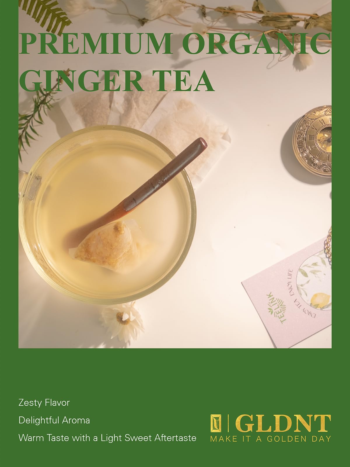 Snapklik.com : Organic Ginger Tea Bags, Natural Organic Ginger Root Tea ...