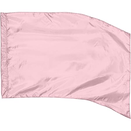 Amazon.com: Light Pink Color Guard Flag, Curved Rectangle Solid Color ...
