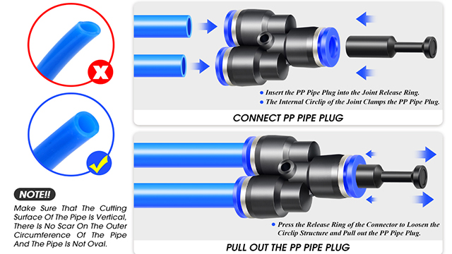 Watch TAILONZ PNEUMATIC Push-to-Connect Fitting Plug Pbt Resin PP on ...