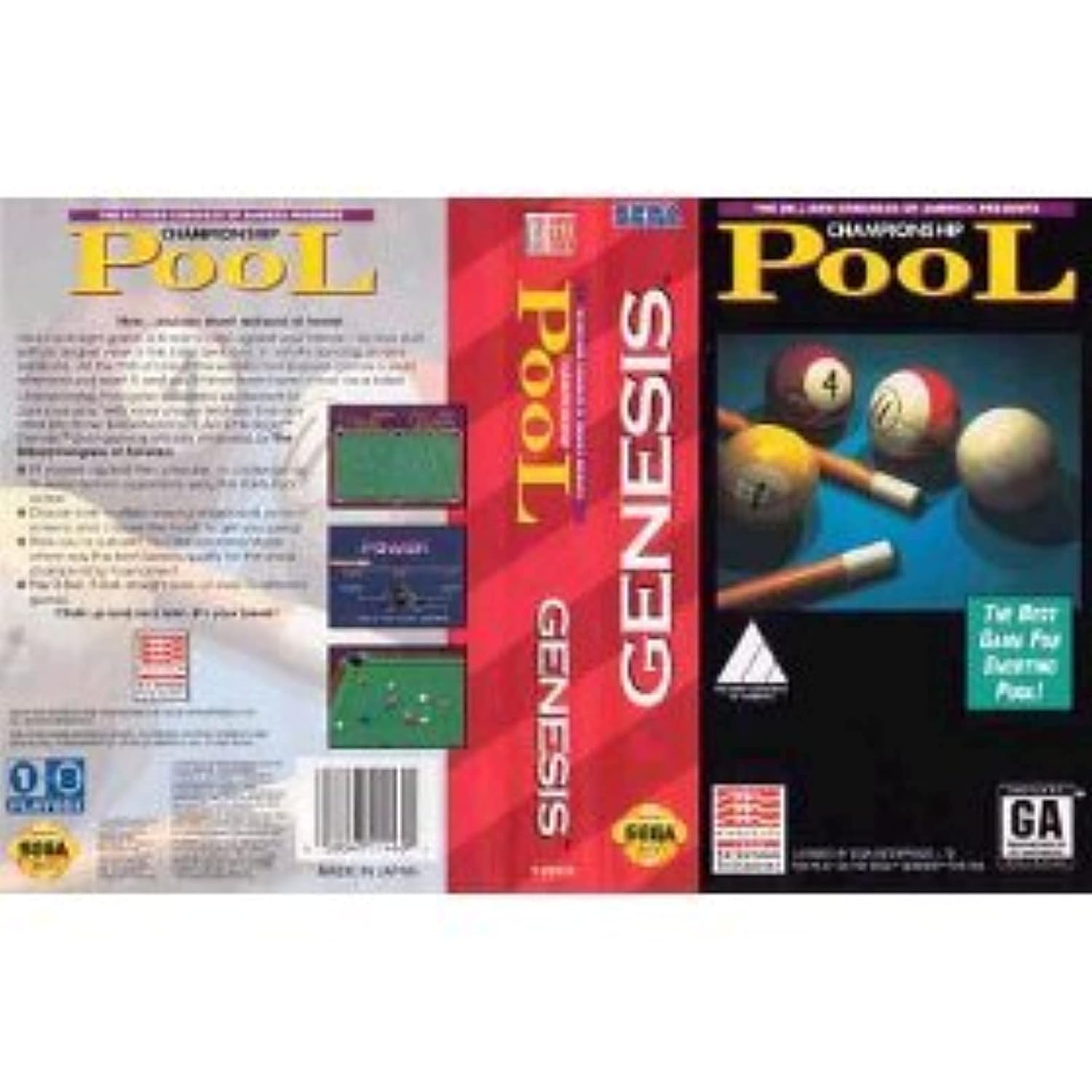 Amazon.com: Championship Pool - Sega Genesis : Video Games