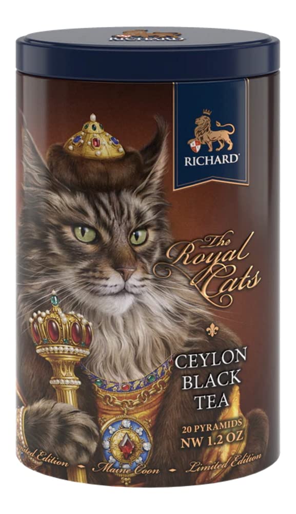 Amazon.com : Richard Royal Tea The Royal Cats, 20 pyramids (1.7g each ...