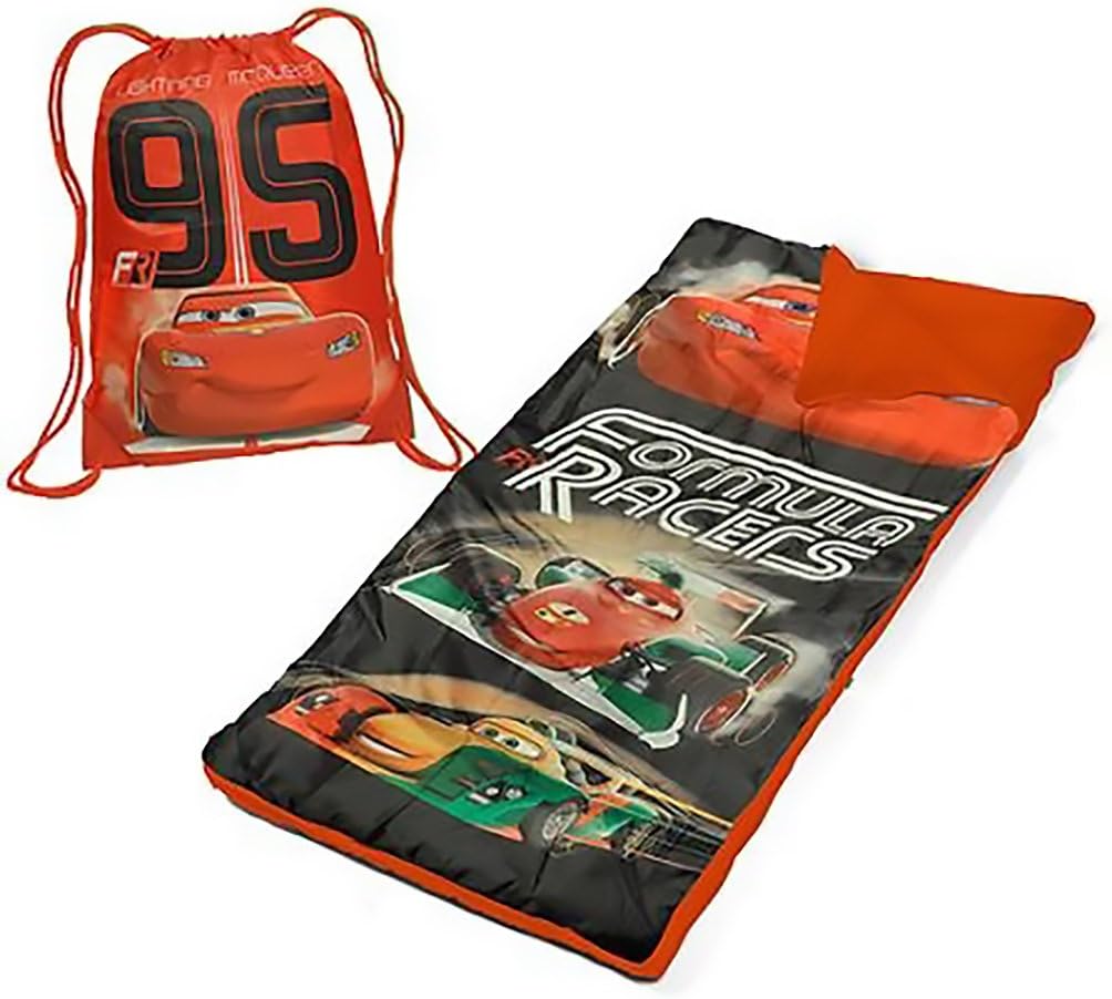 Disney Cars Toddler Sleepover Set with Sleeping Bag with Sling Tote ...