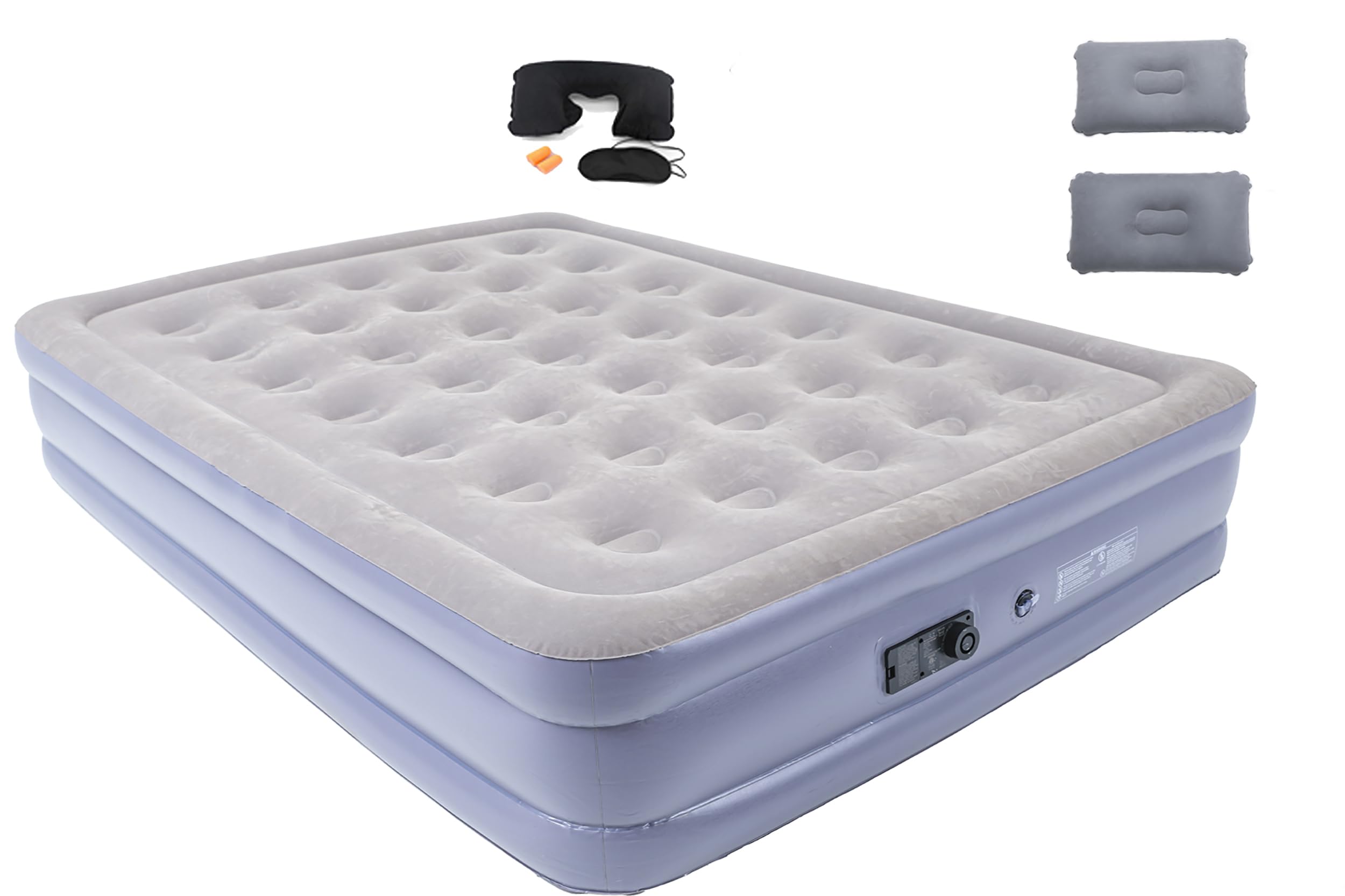 Amazon.com: Onirii Queen Air Mattress Bed,16 Inches High Queen Airbed Inflatable Mattress Bed ...