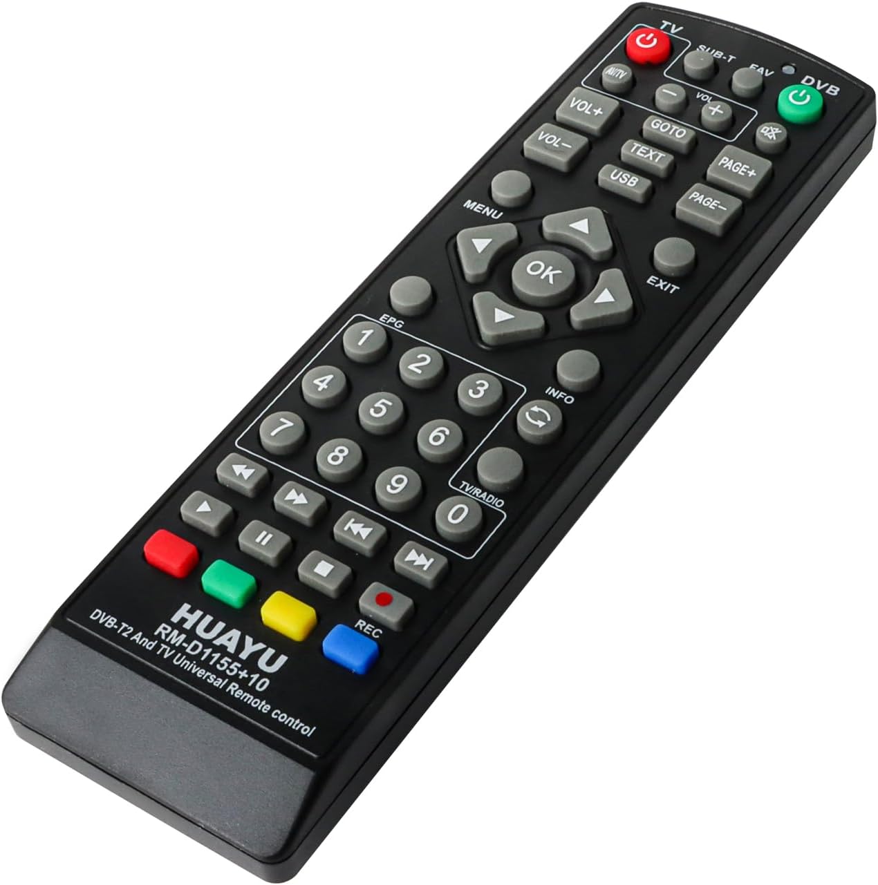 Amazon.com: Universal TV Remote Control Controller for dvb-t2 Remote rm ...