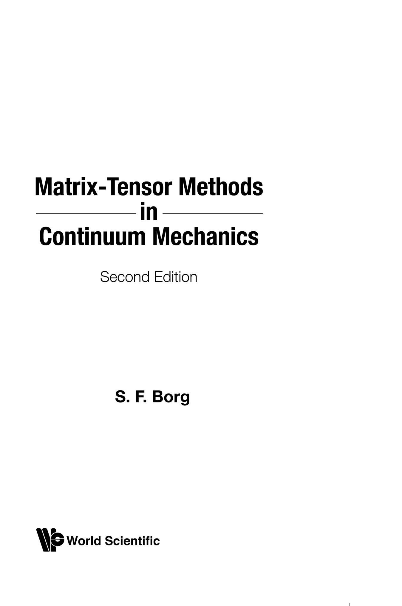 Amazon | Matrix-Tensor Methods In Continuum Mechanics (Revised 2Nd ...