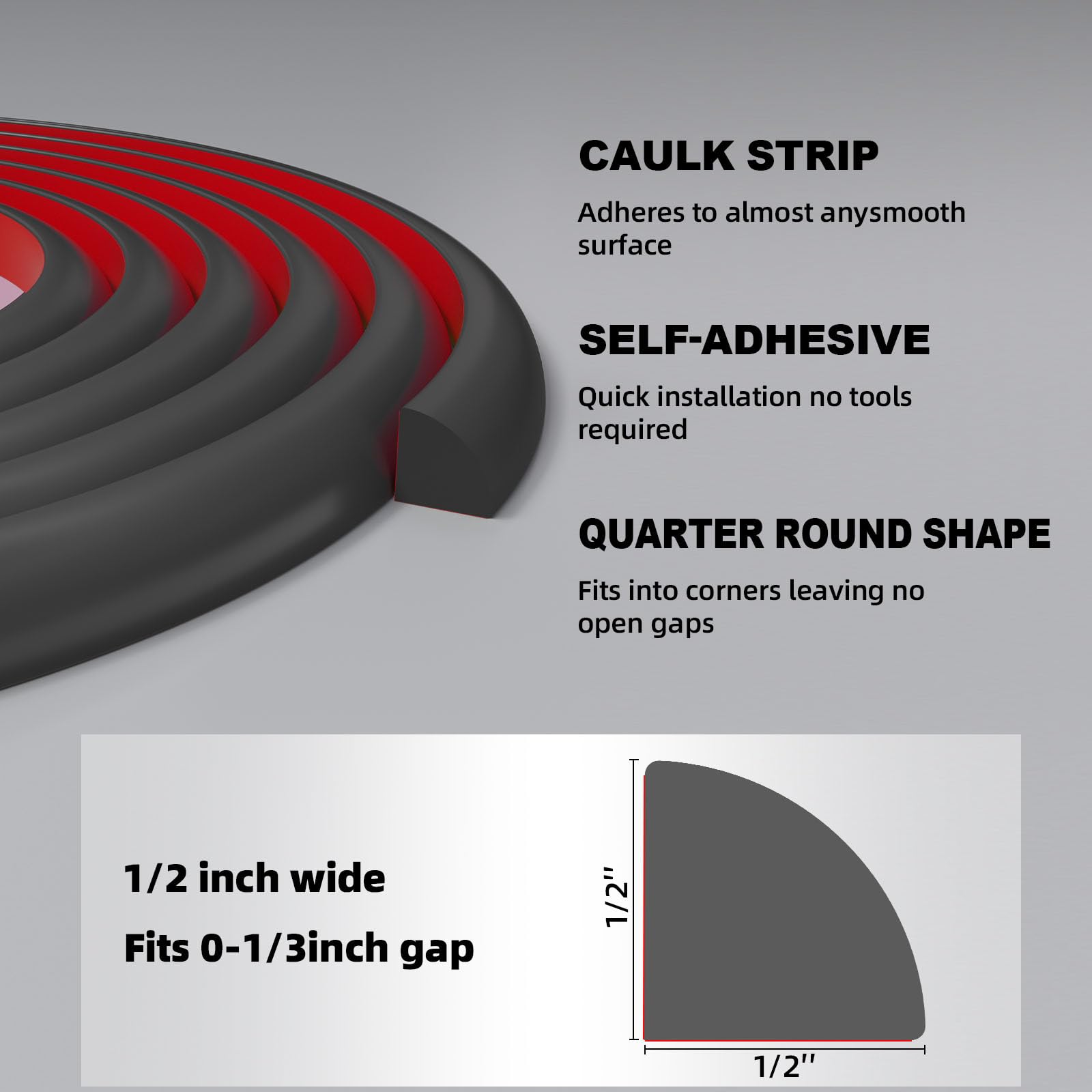 Snapklik.com : Flexible Quarter Round Trim, Peel And Stick Quarter ...