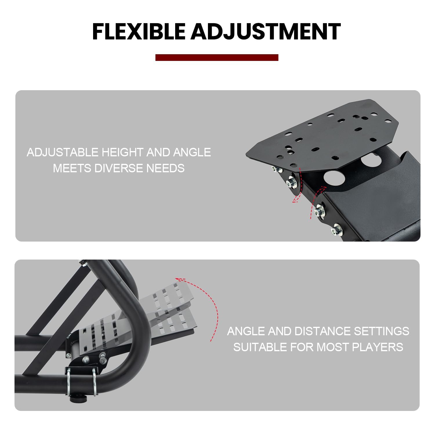 Snapklik.com : Marada Racing Sim Cockpit Stand 50mm Large Round Tube ...