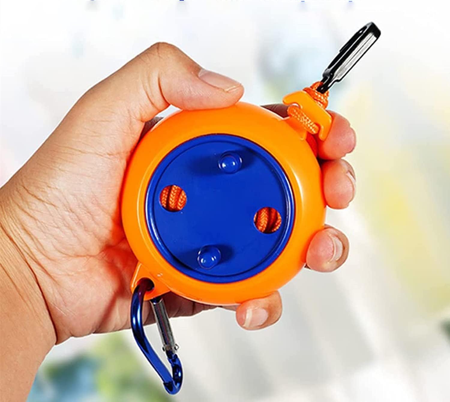 Verve Jelly Washing Line, 8 Meters Travel Clothesline Retractable Laundry Rope For Indoor ...