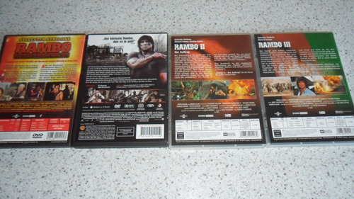 Rambo 1 + 2 + 3 + 4 (4 BLU RAY Set) - John Rambo complete: Amazon.de ...