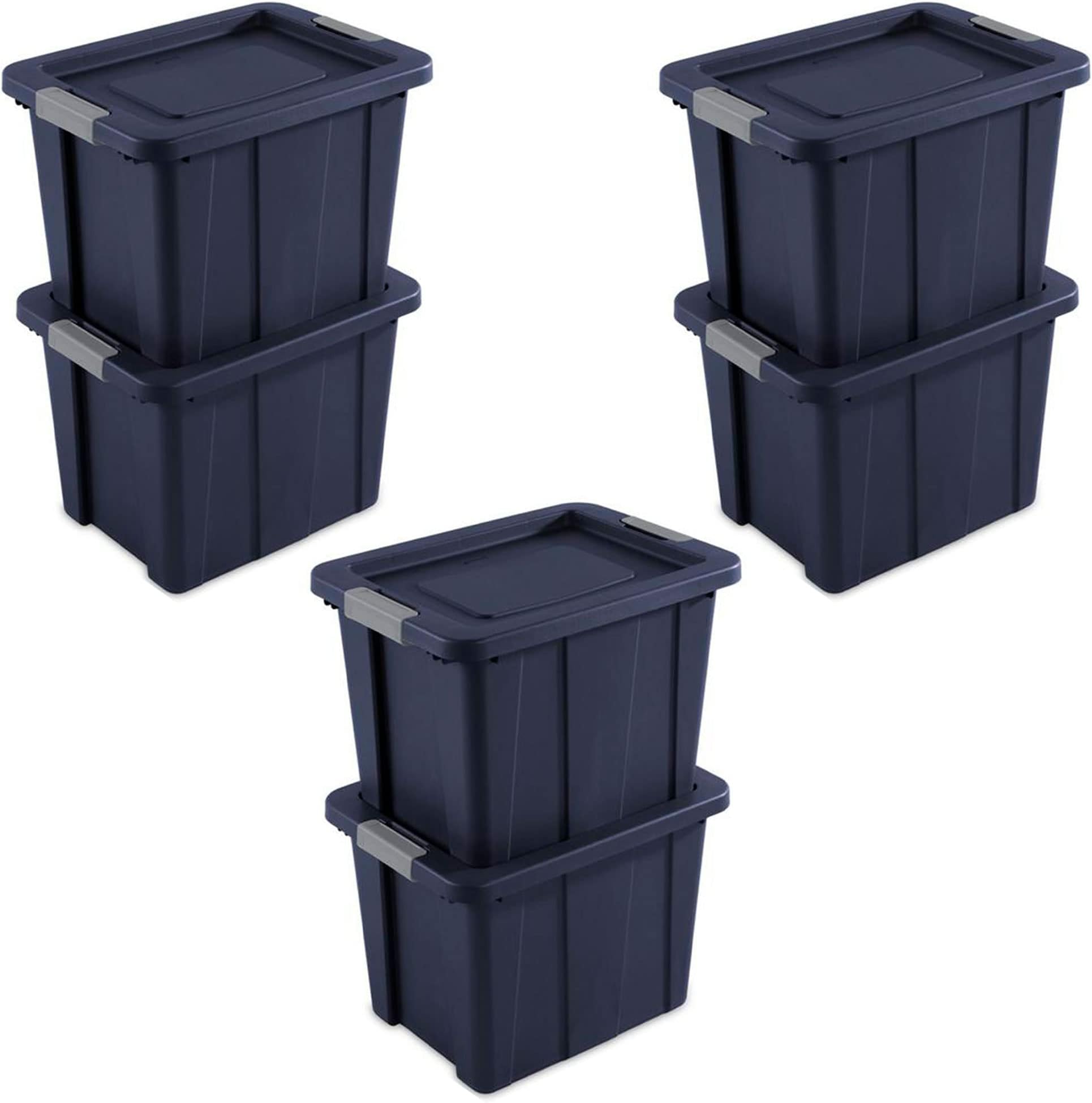 Amazon.com - EtixXl 18 Gallon Tote Box Plastic, Fuchsia Burst, Set of 8