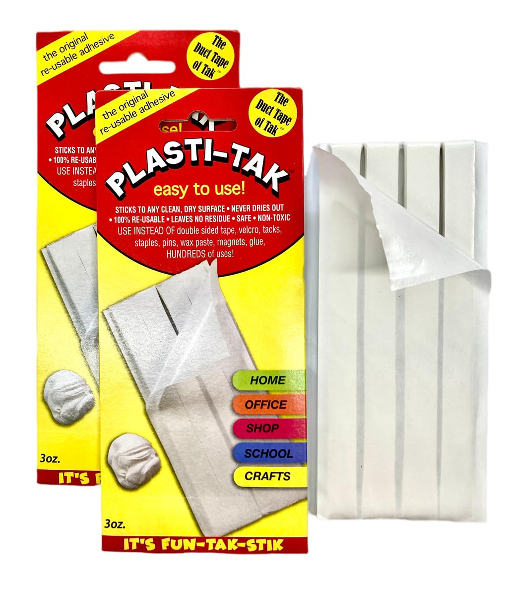 Amazon.com: Plasti-Tak The Original Re-usable Adhesive Putty 3oz, Pack ...