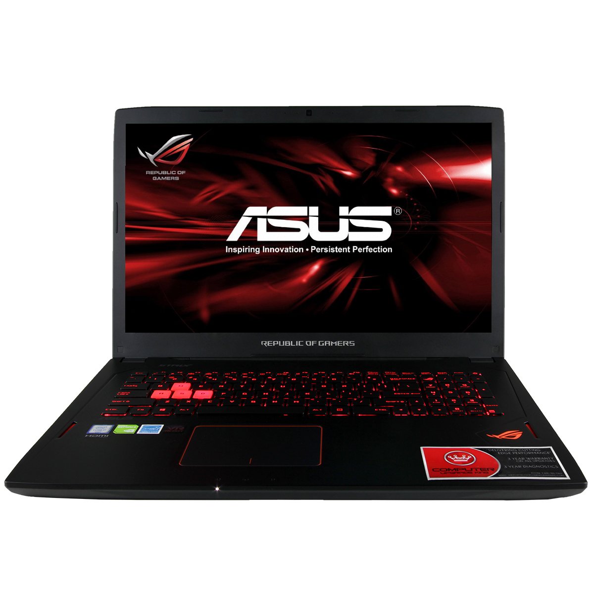ASUS ROG G752 Republic of Gamers Laptop (Skylake i7-6700HQ CPU, IPS ...