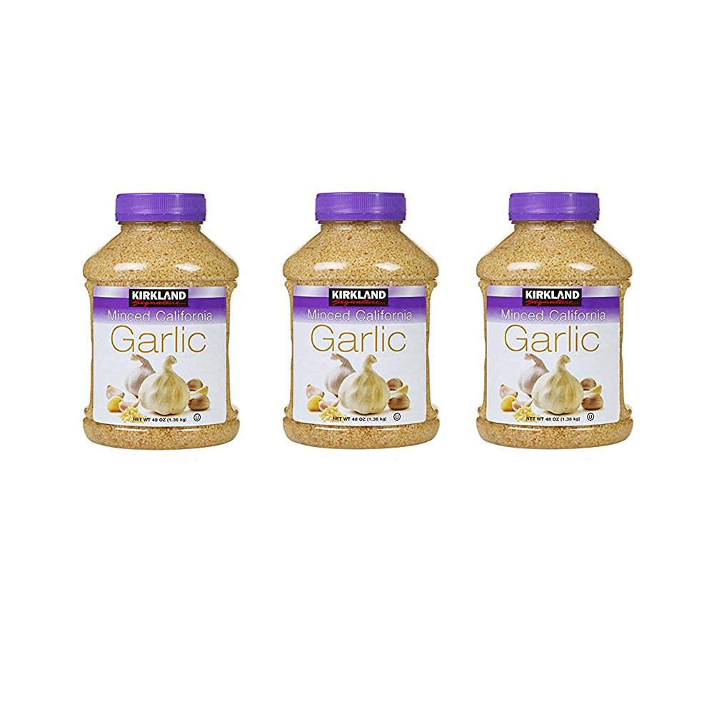 Amazon.com: Kirkland Signature Minced California Garlic, 48 oz (Pack of ...