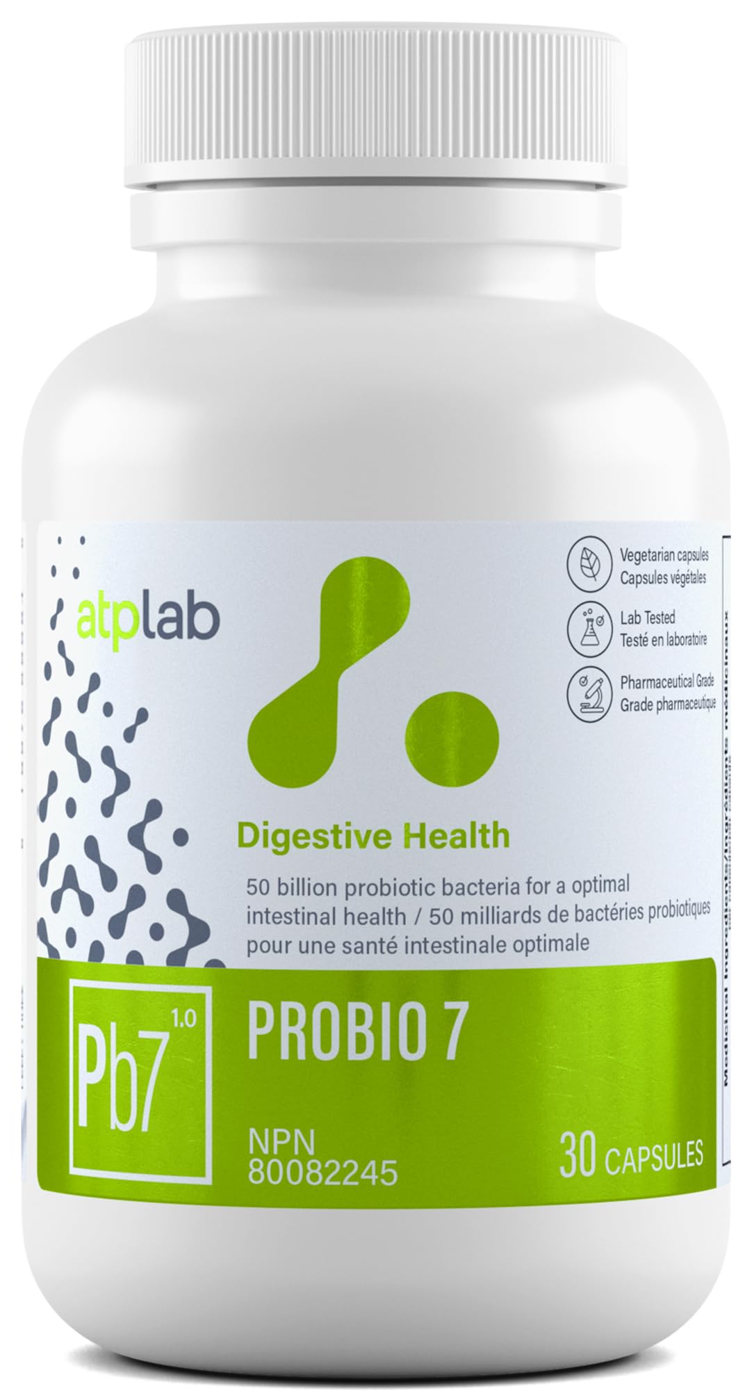 ATP LAB - Probio 7 30 Capsules - Probiotics 50 Billion CFU - Probiotics ...