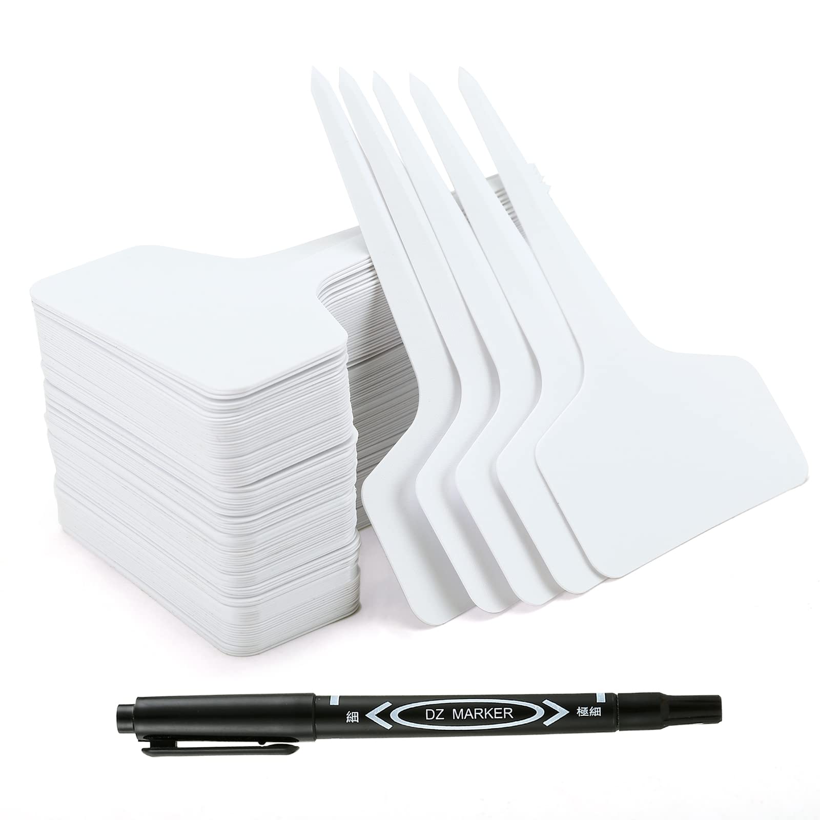 Snapklik.com : GWHOLE 100 Pcs Plastic T-Type Plant Labels