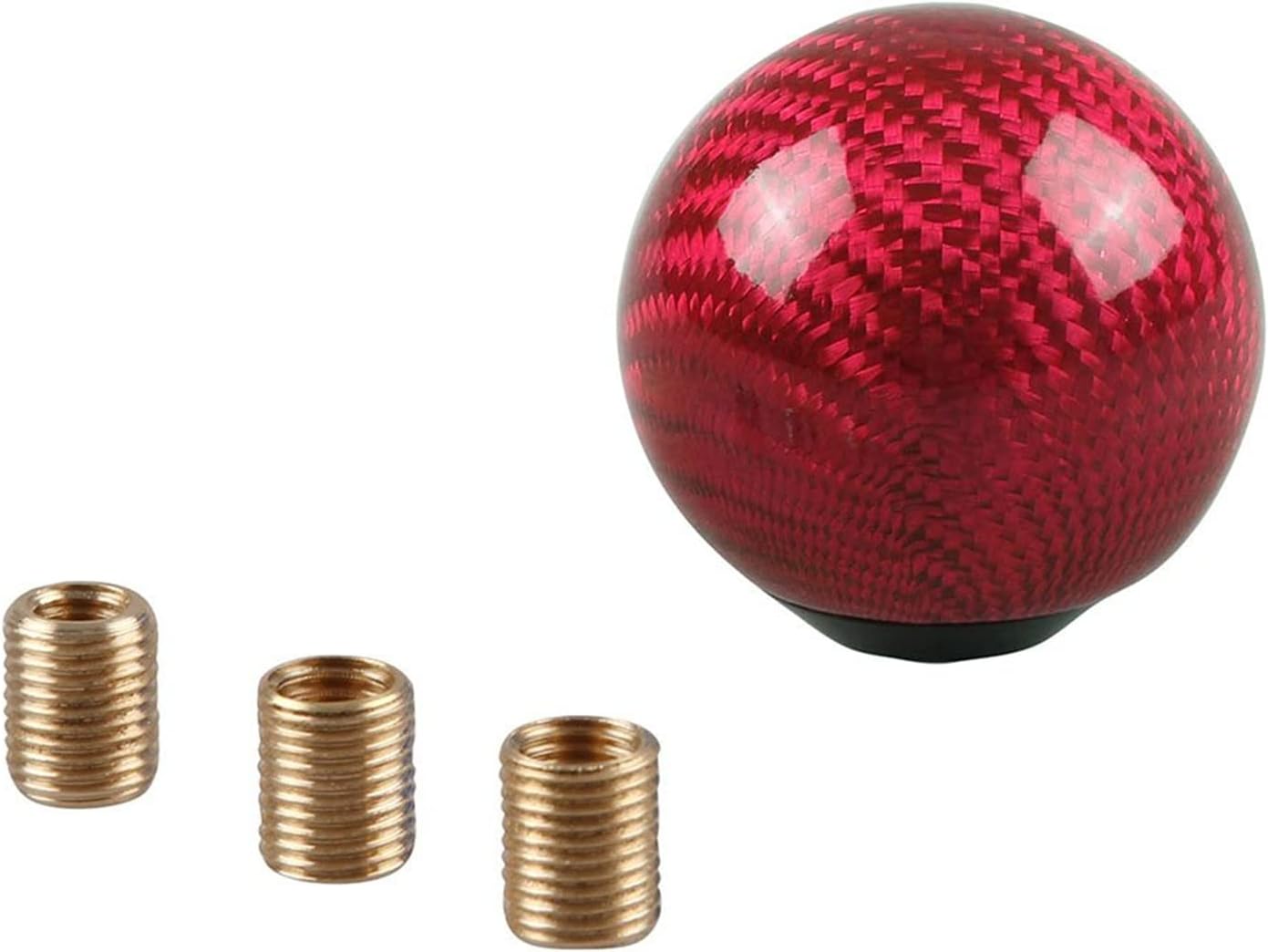 Amazon.com: RYANSTAR Carbon Fiber Shift Knob Gear Shifter Knobs with 3 ...