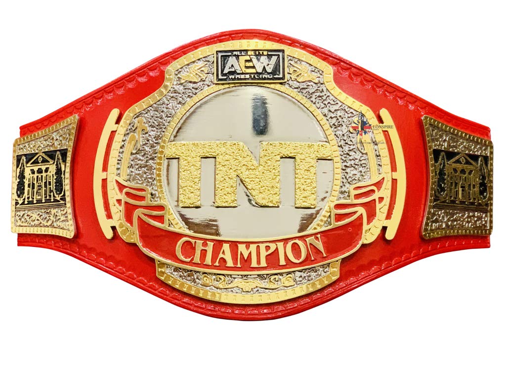 Buy ADN TNT Championship Wrestling Title Genuine 4mm Plates with Red ...