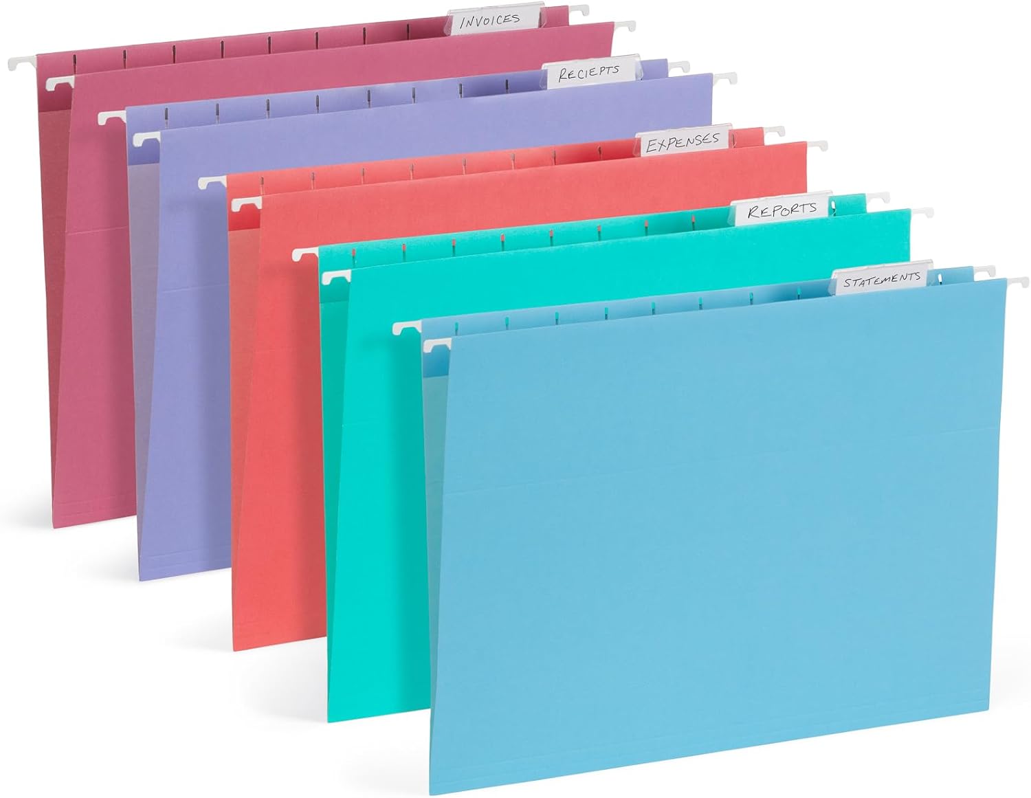 Amazon.com : Blue Summit Hanging File Folders for Organization, Letter ...