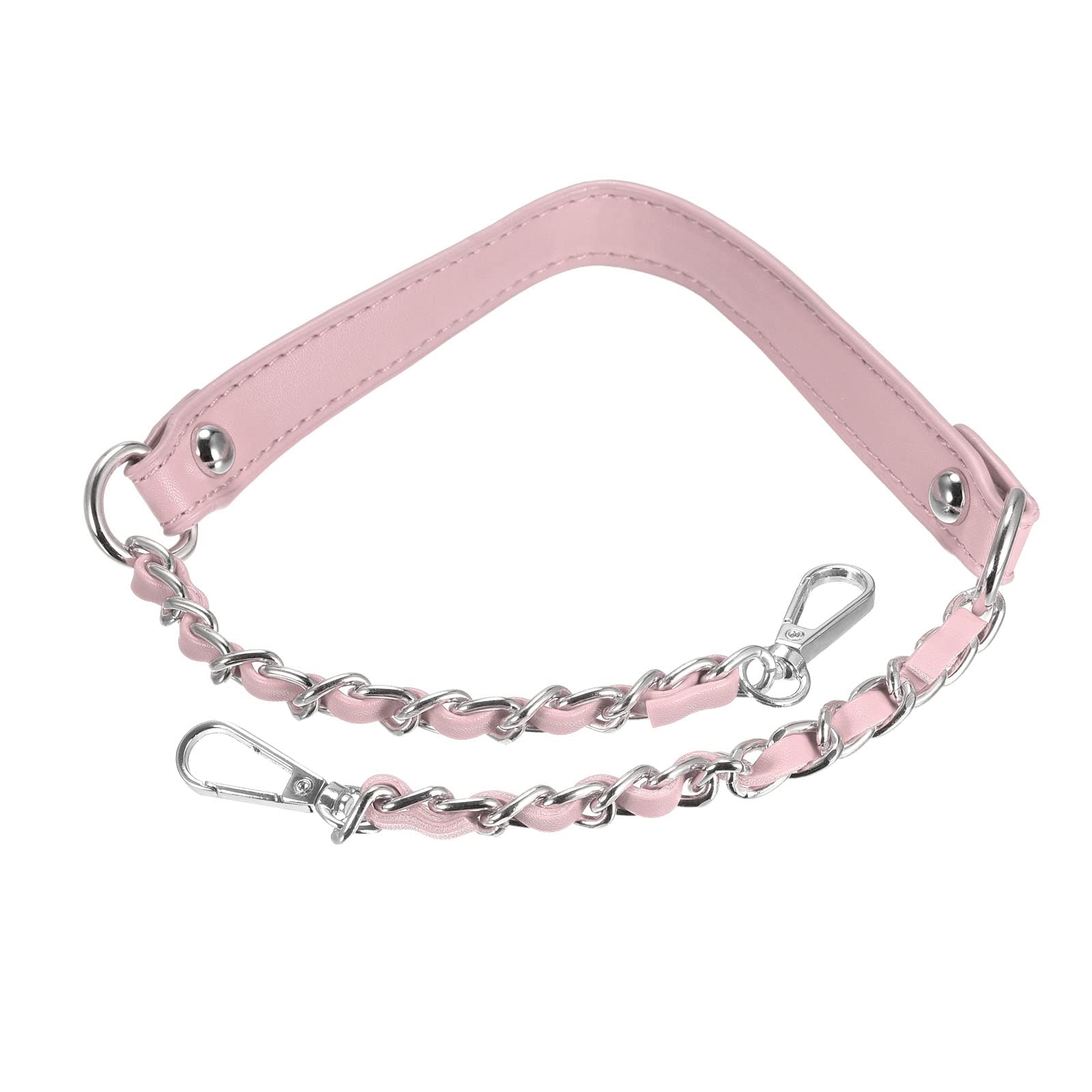 Amazon.com: uxcell Purse Chain Strap, 24" 2Pcs Leather Iron Flat Chain ...