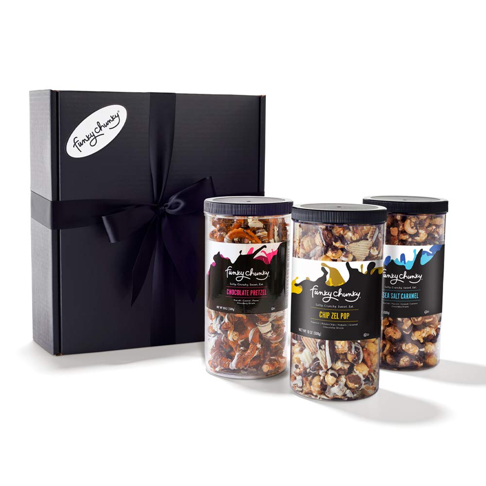 Amazon.com : Funky Chunky Gourmet Popcorn, Chocolatey Popcorn, Pretzel ...
