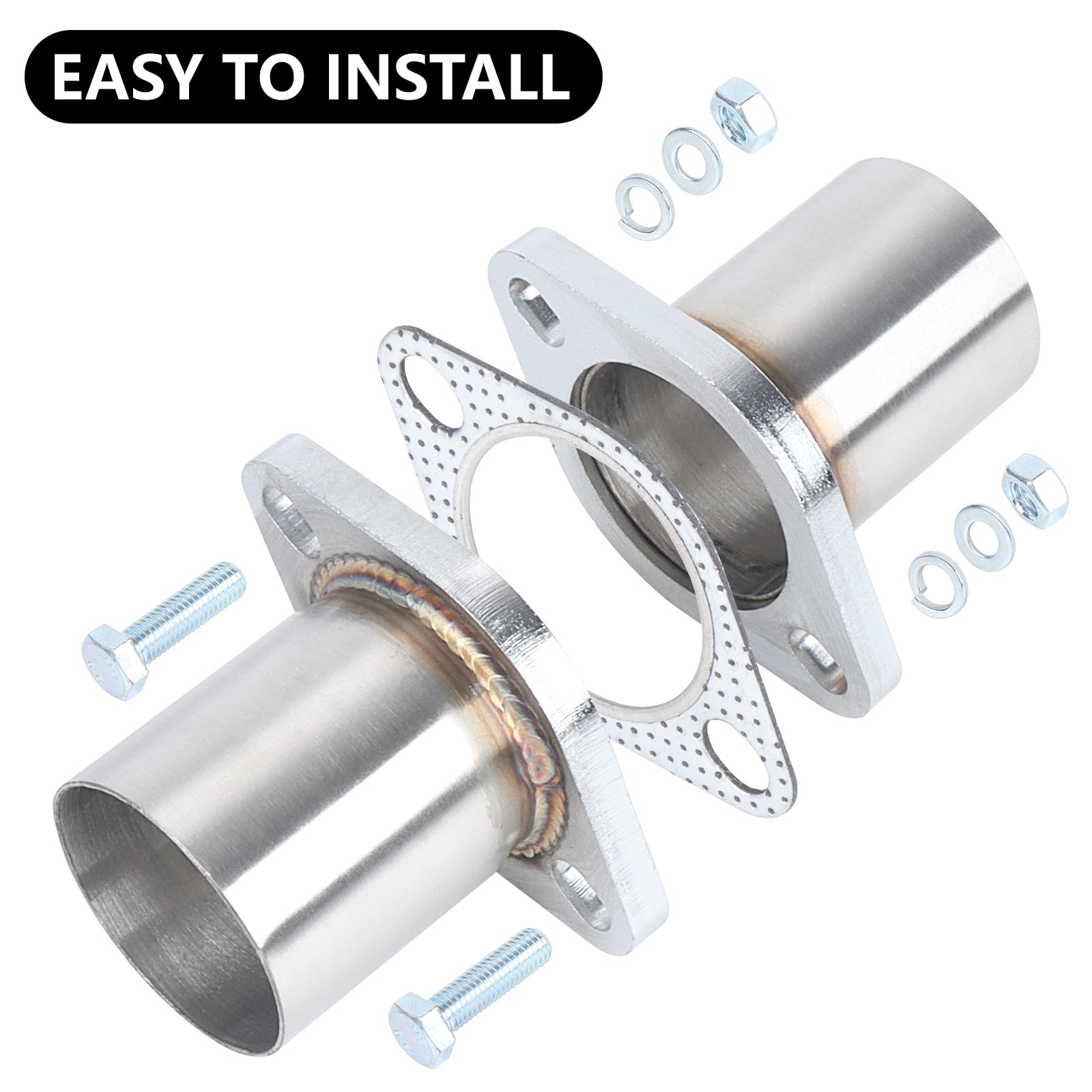 2 Inch Split Exhaust Flange Jb Weld 2 Inch Exhaust Flange, Universal ...