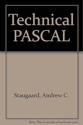 Amazon.co.jp: Technical PASCAL : Staugaard, Andrew C.: 洋書