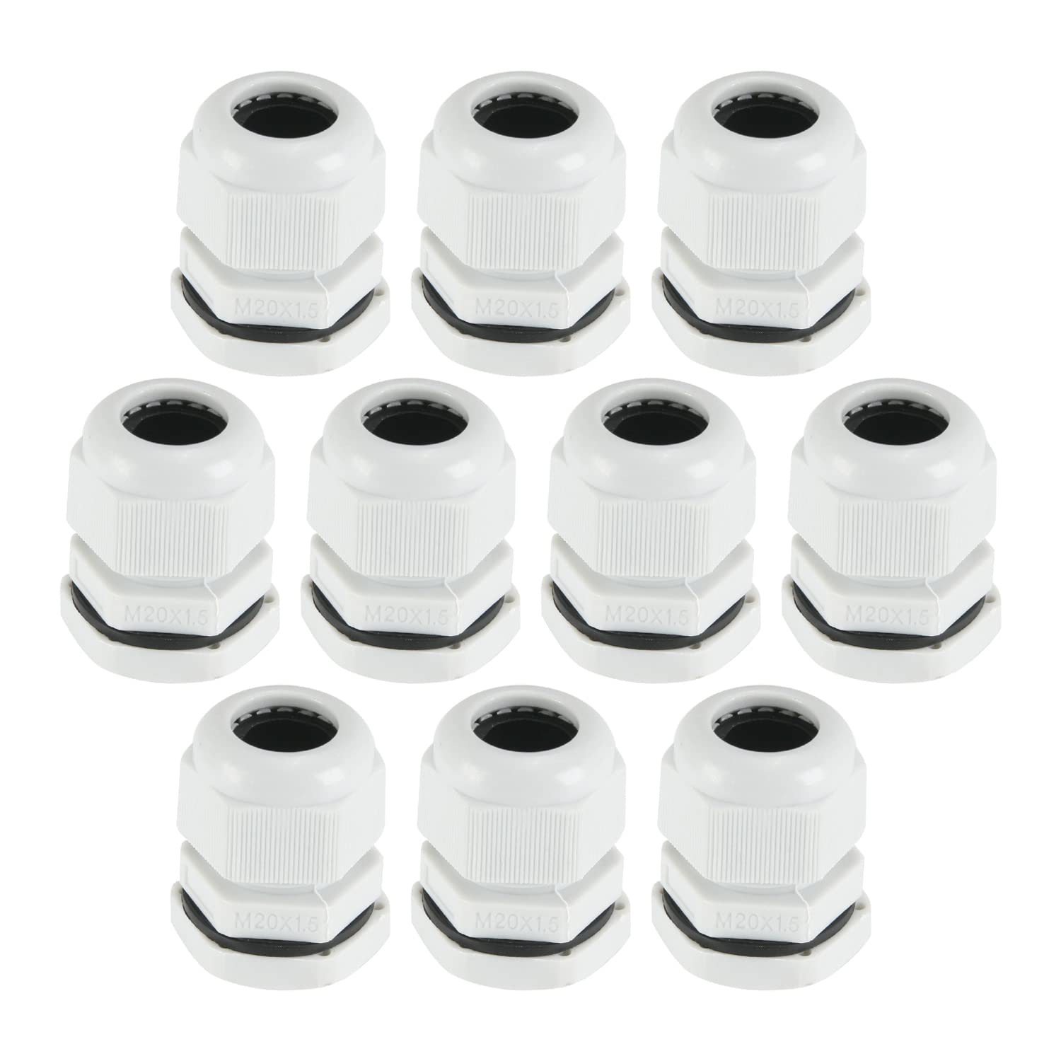 Heyiarbeit Cable Gland 25 Pack M20 Plastic Waterproof Adjustable 6 ...