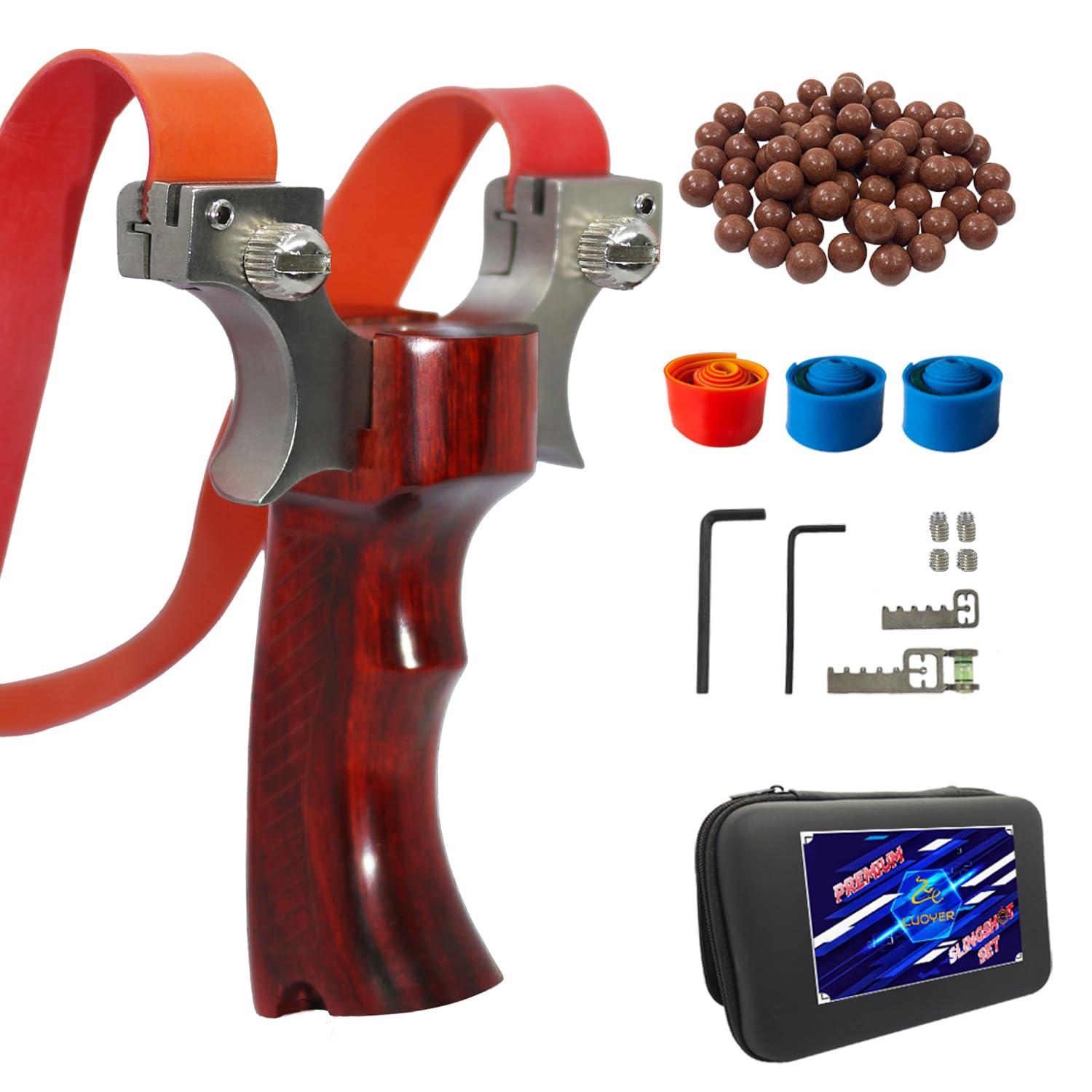Amazon.com : Luoyer® Hunting Slingshot Set Professional Sling Shot Kit ...