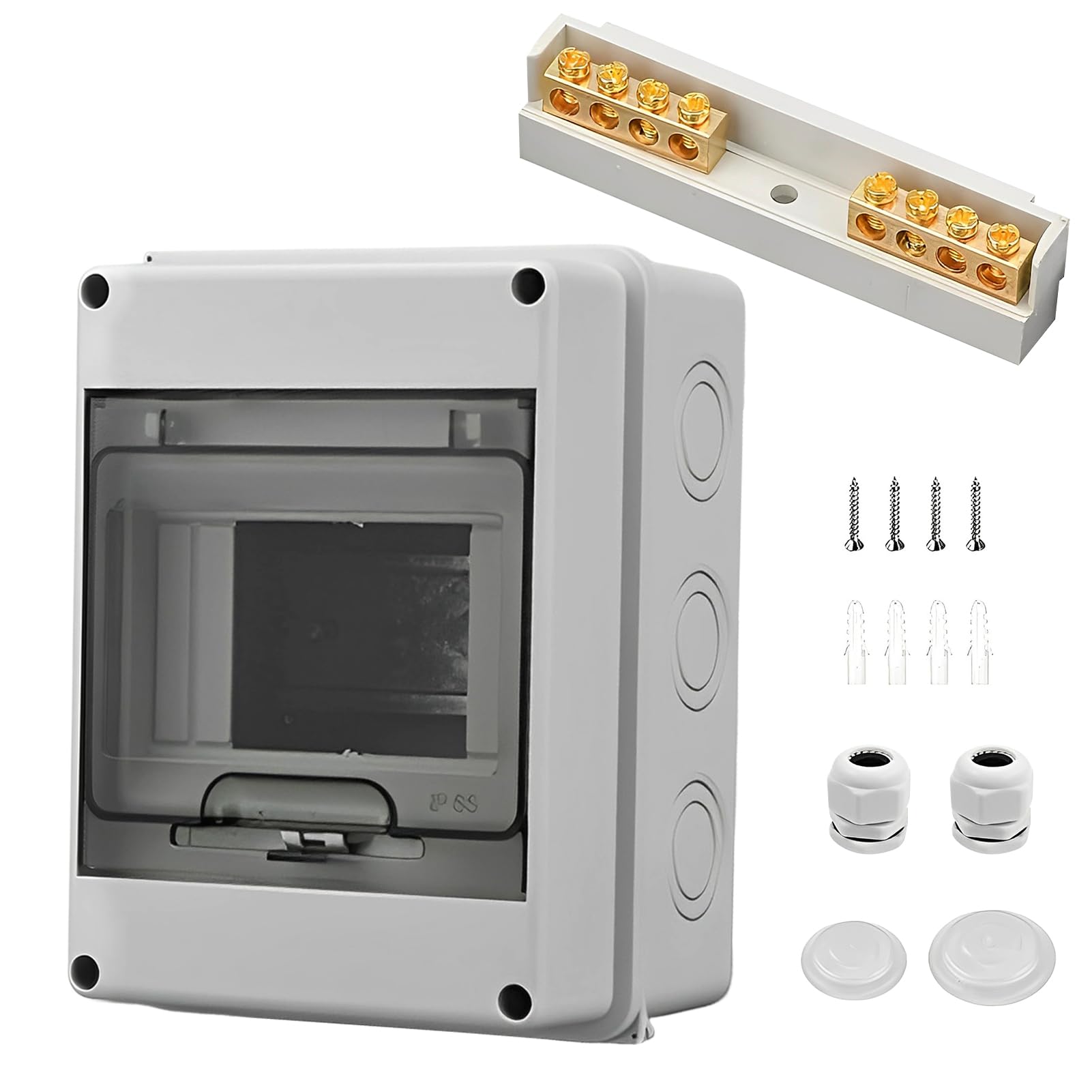 Surface-Mounted Fuse Box IP65 Wet Room Housing Distributor Small ...