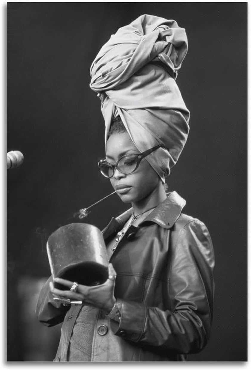 Amazon.com: NJYXART Erykah Badu Rock Poster Music Poster Vintage Poster ...