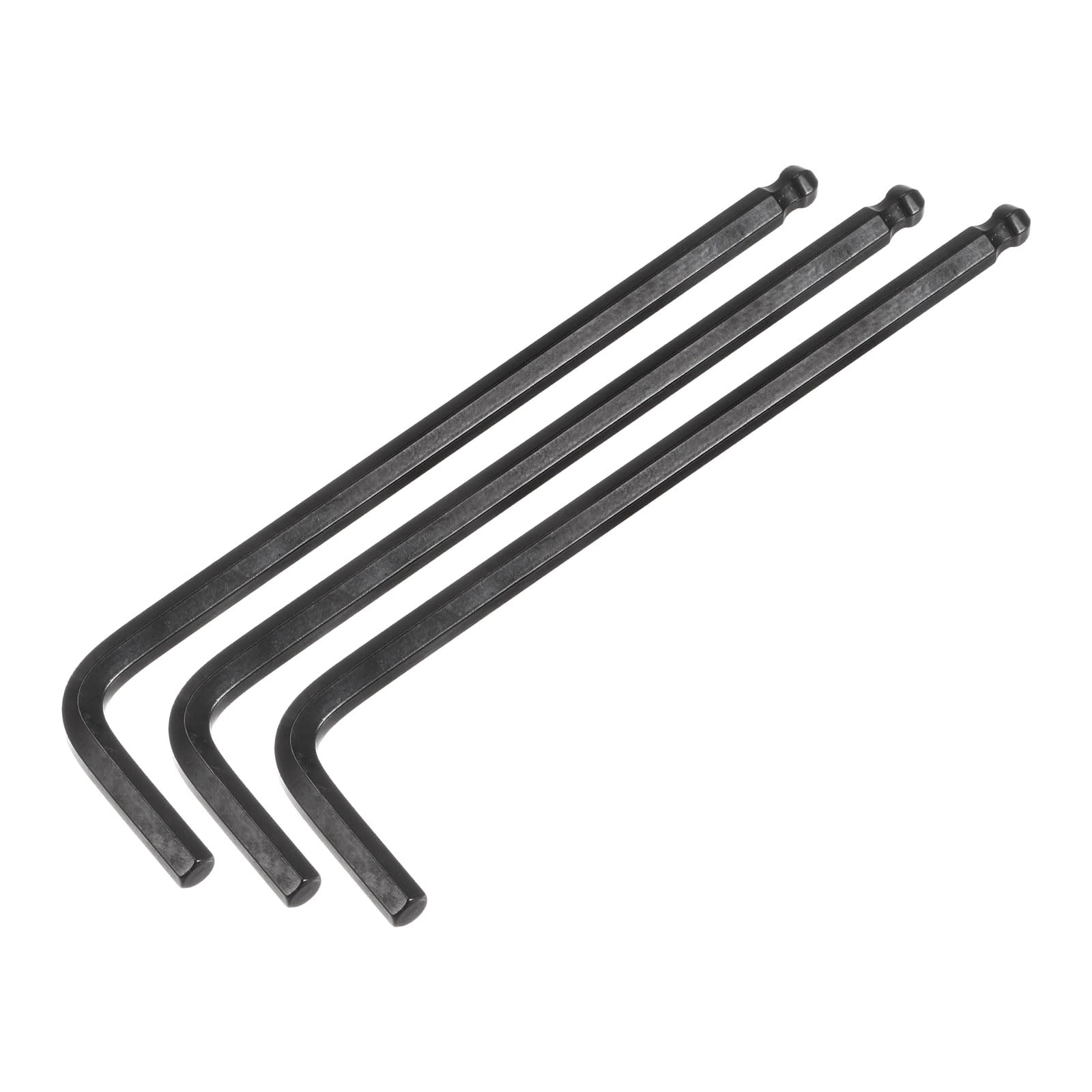 uxcell 3pcs 6mm Ball End Hex Key Wrench, Metric L Shaped Long Arm CR-V ...