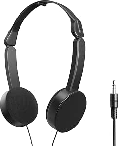 Folding Kids Headsets with 3.5mm Plug Comfort Fit Over Ear Earphones ...