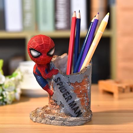 Amazon.com: Spiderman Pen Holder, BREIS Creative Novelty Office Desk ...