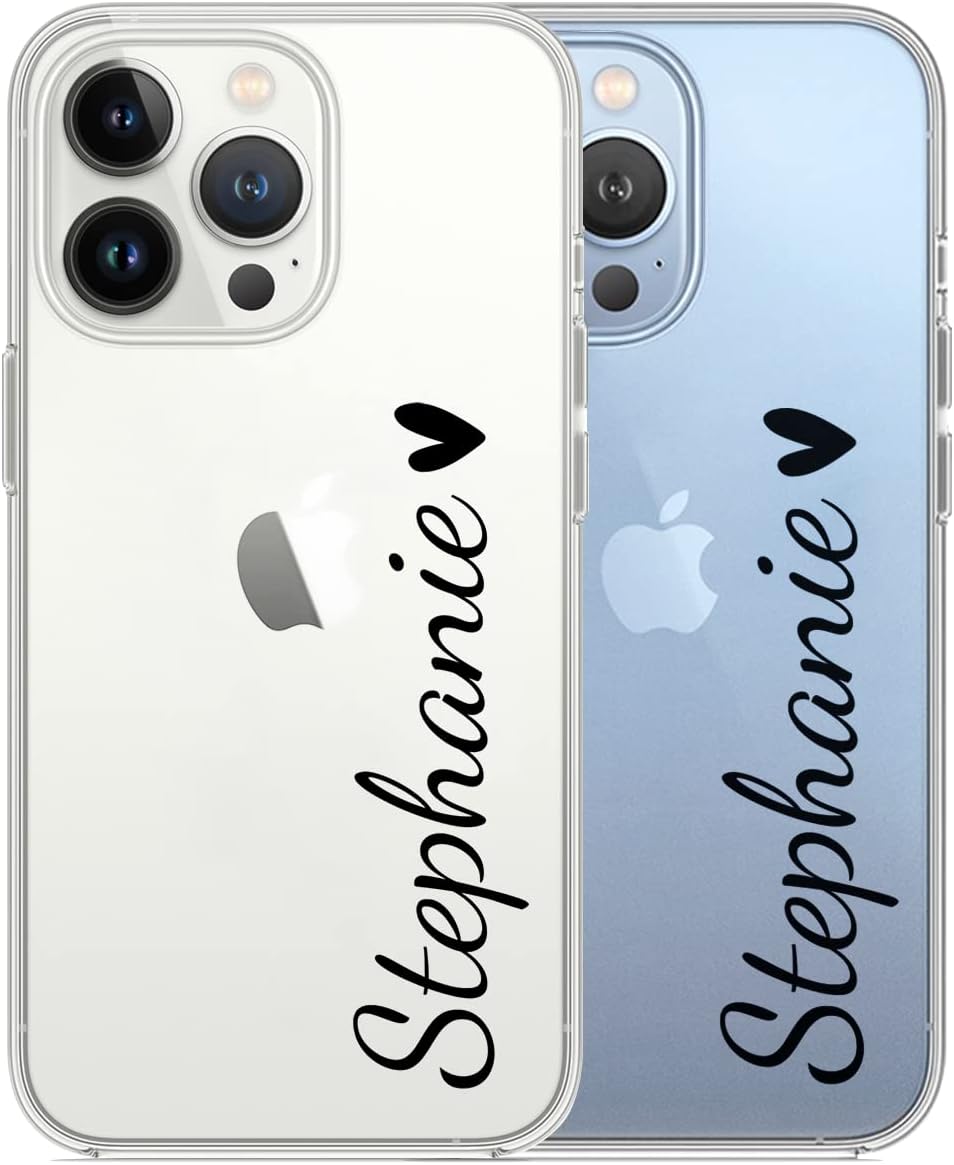 Amazon.com: Somlatic Personalized Name Phone Case Custom Phone Cover ...