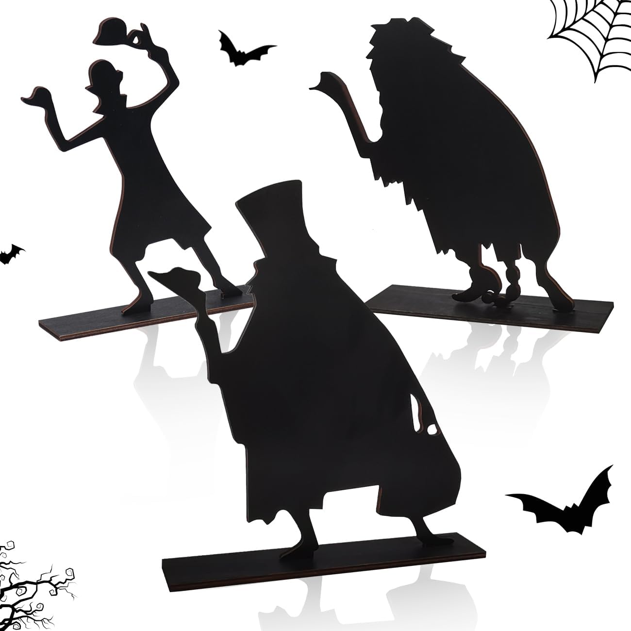 Amazon.com: 3Pcs Haunted Mansion Halloween Decorations for Indoors ...