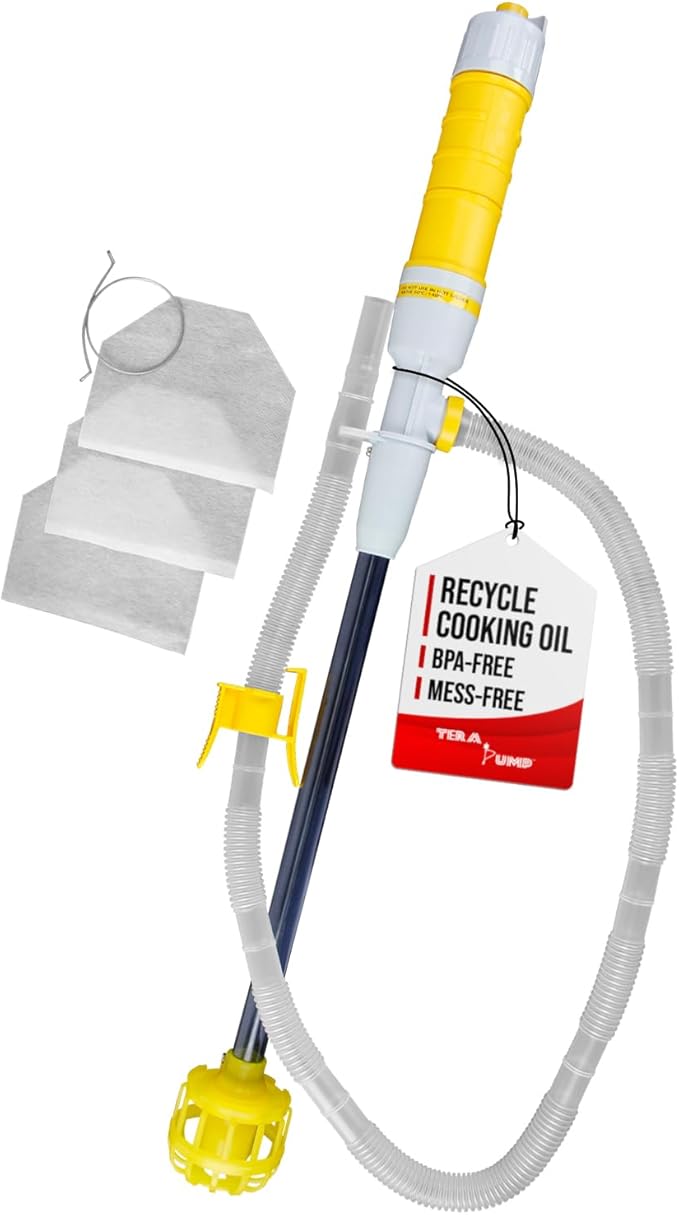 Amazon.com: TERA PUMP Recycle Reuse Cooking Oil Transfer Pump (BPA Free ...