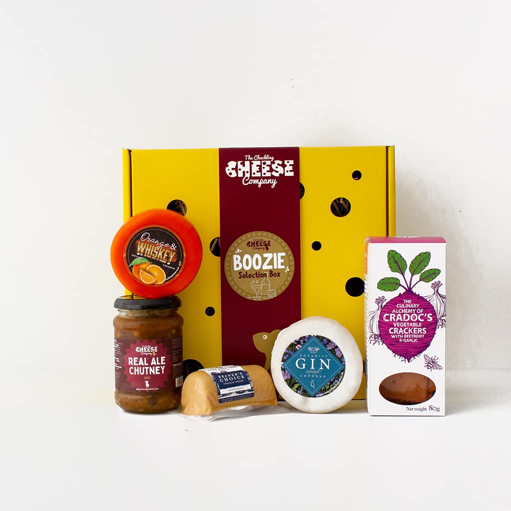 Cheese Hamper Boozie Cheese Gift Box Alcohol Inspired Cheese, Chutney ...