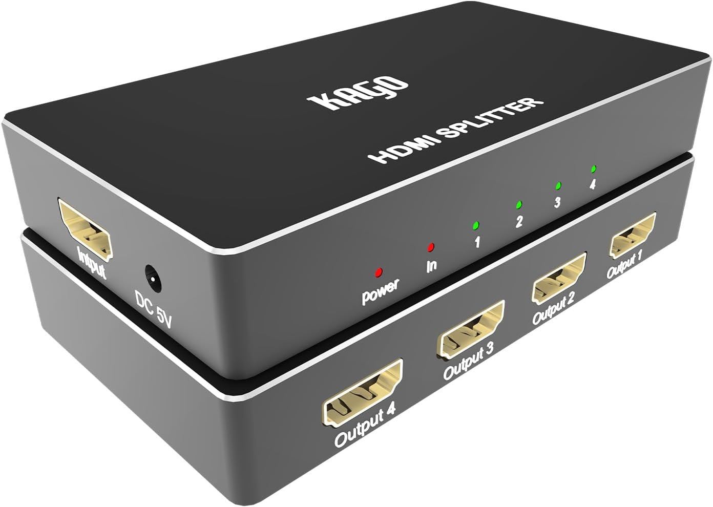 Amazon.com: 4K@60Hz/1080p@120Hz HDMI 2.0 Splitter 1 in 4 Out, Auto ...