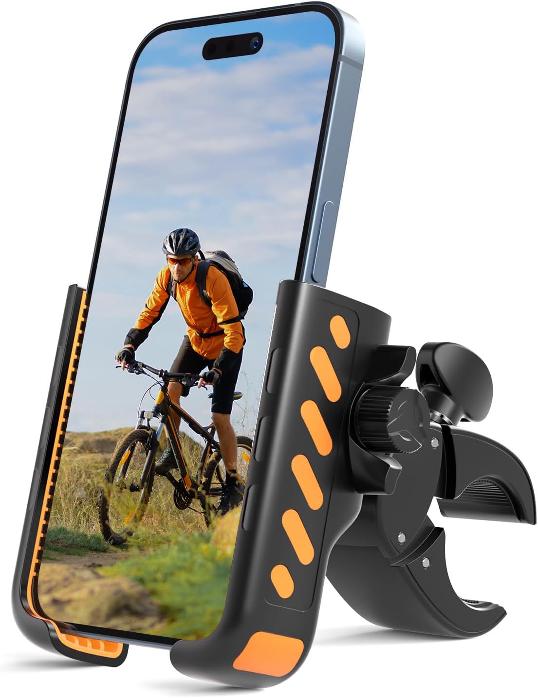 Amazon.com: gmaii Bike Phone Holder, [No Block Camera] Motorcycle Phone ...