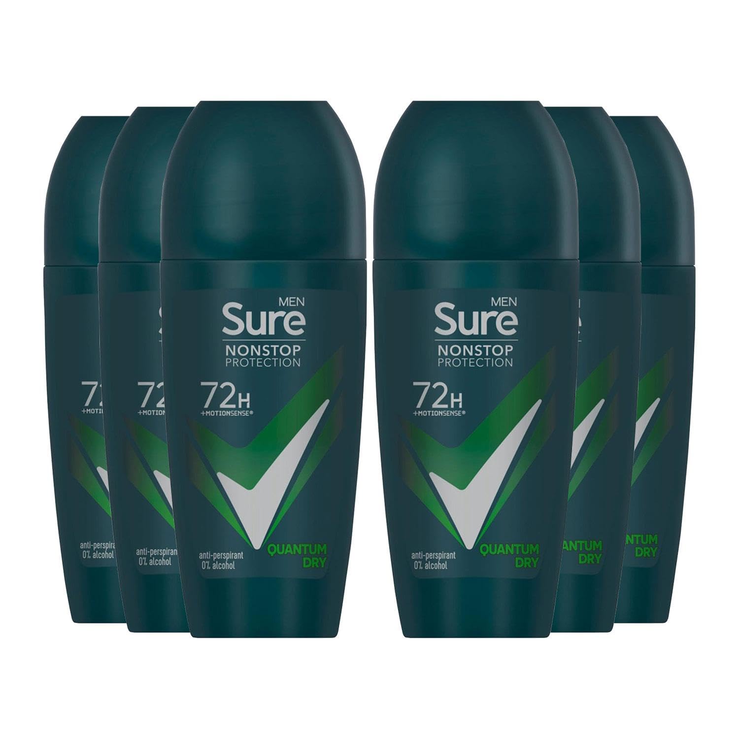 Sure Antiperspirant 72H Nonstop Sweat and Odour Protection Alcohol-Free ...